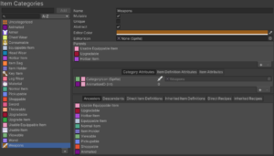Item Category - Opsive