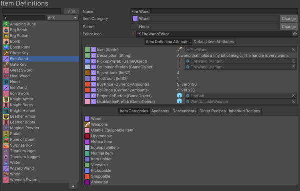 Item Definition - Opsive