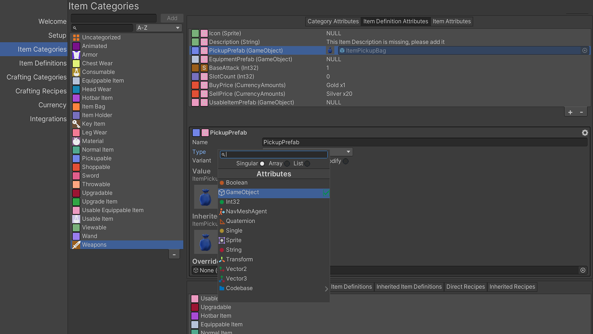 Ultimate Inventory System - Opsive