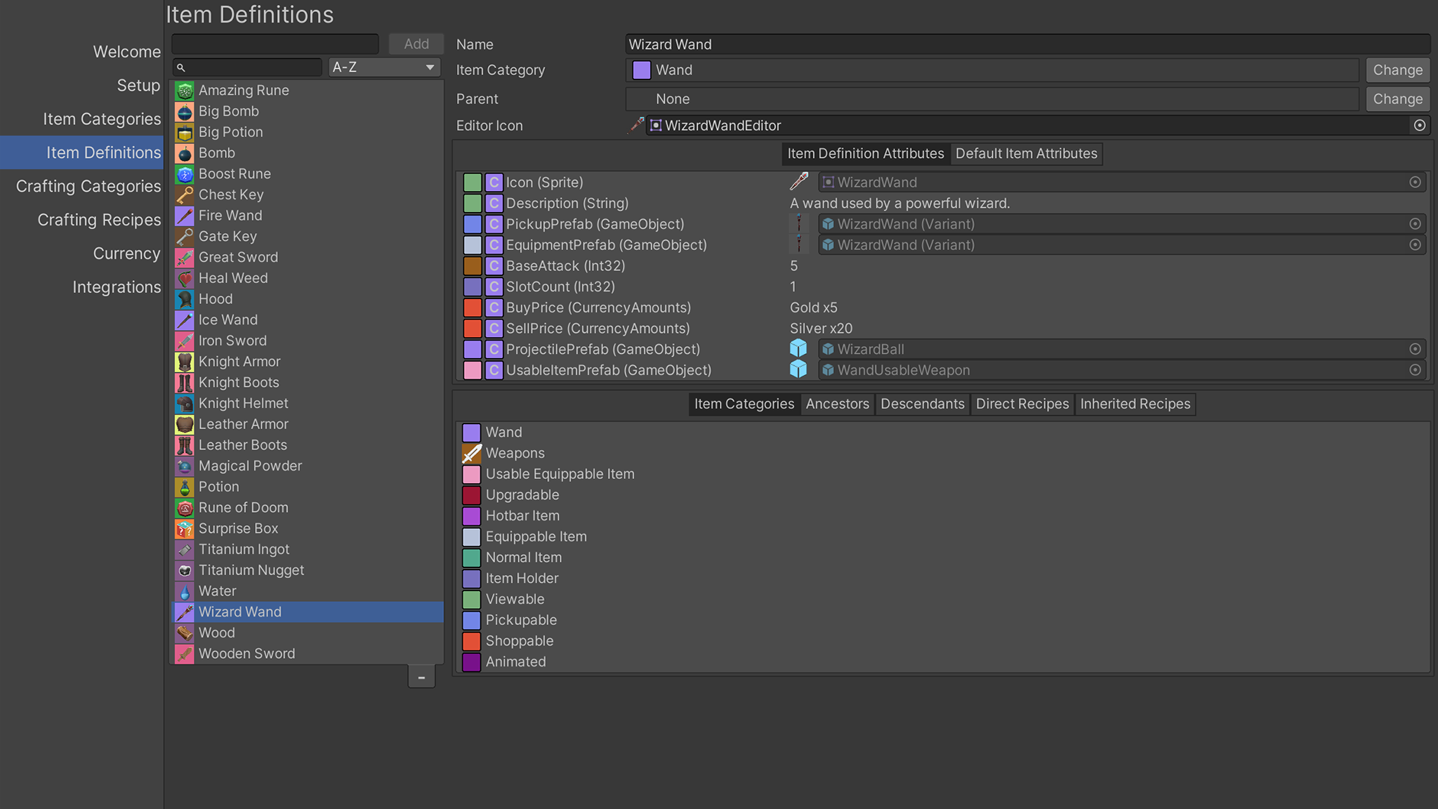 Ultimate Inventory System - Opsive