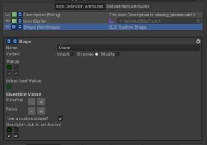 Item Shape Inventory Grid - Opsive