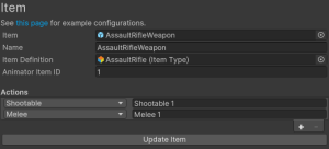Item Actions - Opsive